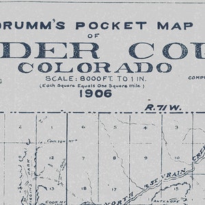1906 Map of Boulder County Colorado Farms Mines and Oil Wells - Etsy