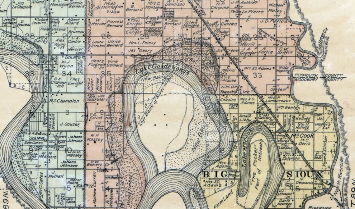 1892 Map of Union County South Dakota - Etsy UK