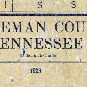 1923 Map of Hardeman County Tennessee - Etsy