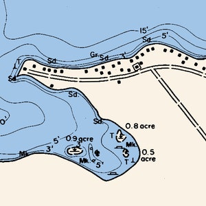 1969 Map of Pickerel Lake Oneida County Wisconsin - Etsy