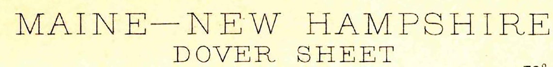1893 Topo Map of Dover Maine Quadrangle Great Bay New - Etsy