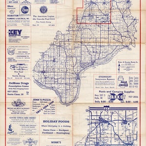 Spencer County Indiana Historic Map - Etsy