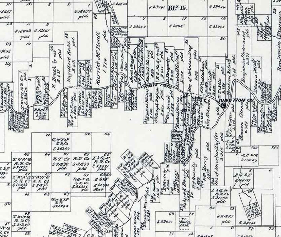 1879 Farm Line Map of Kimble County Texas - Etsy