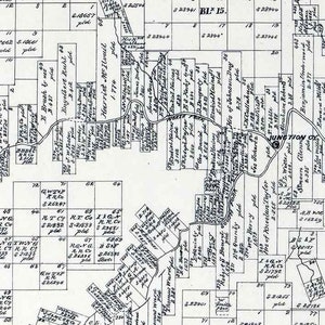 1879 Farm Line Map of Kimble County Texas - Etsy