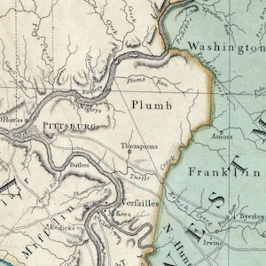 1792 Map of Pennsylvania - Etsy