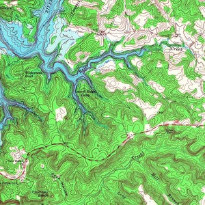 1966 Topo Map of Nolin Reservoir Kentucky Quadrangle - Etsy