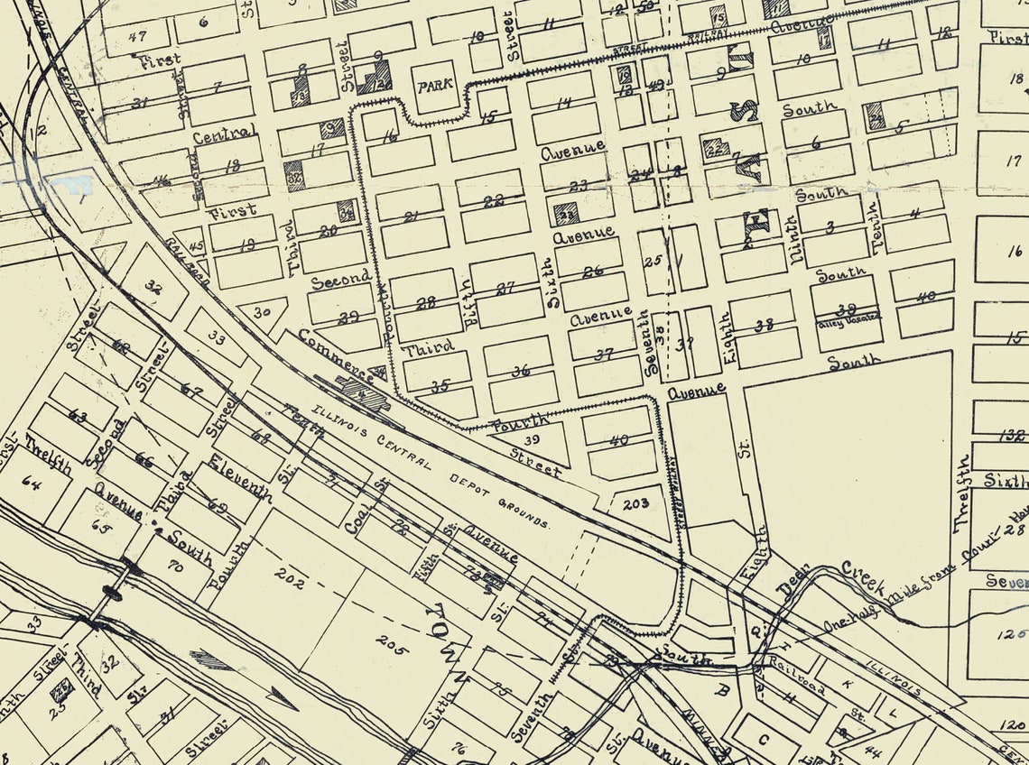 1896 Map of Fort Dodge Iowa | Etsy