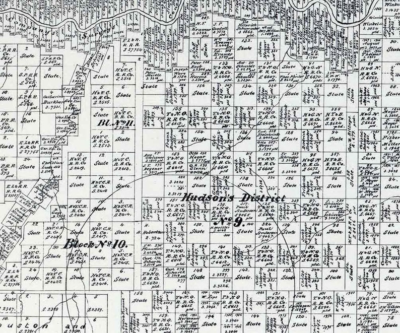 1879 Farm Line Map of Concho County Texas - Etsy