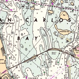 1996 Nautical Chart of San Carlos Bay Fort Myers Florida - Etsy