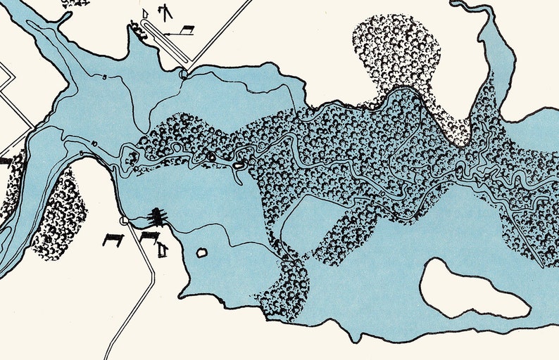 1960 Map of Knox Lake Berlin Township Knox County Ohio - Etsy