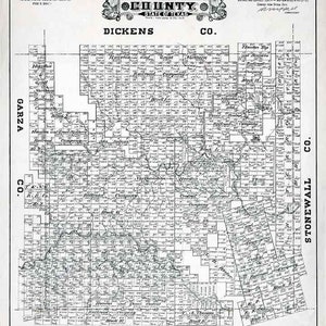 1888 Farm Line Map of Kent County Texas - Etsy