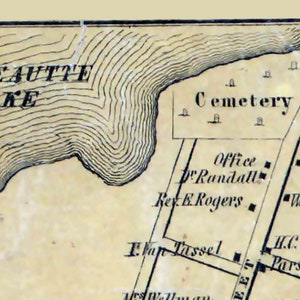 1855 Town Map of Edinboro Erie County Pennsylvania - Etsy