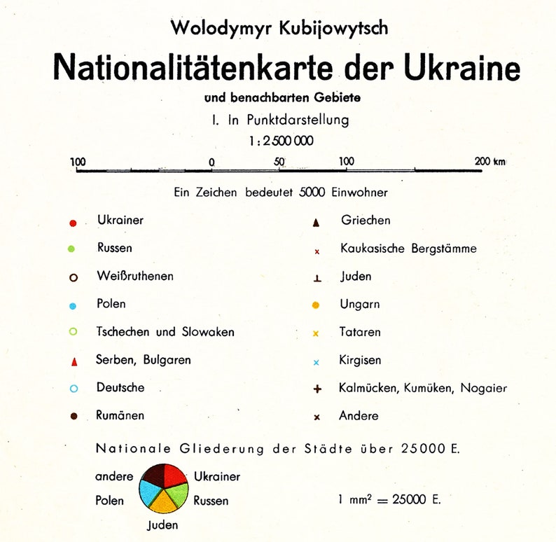 1939 Map of Ukraine WW2 | Etsy