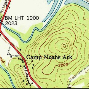 1957 Map of Lake Summit North Carolina - Etsy