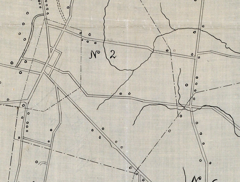 1854 Town Map of Lenox Berkshire County Massachusetts | Etsy
