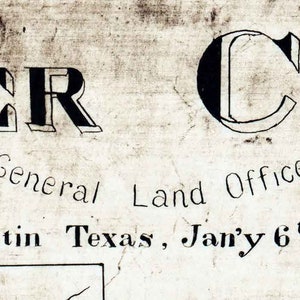 1897 Farm Line Map of Waller County Texas - Etsy