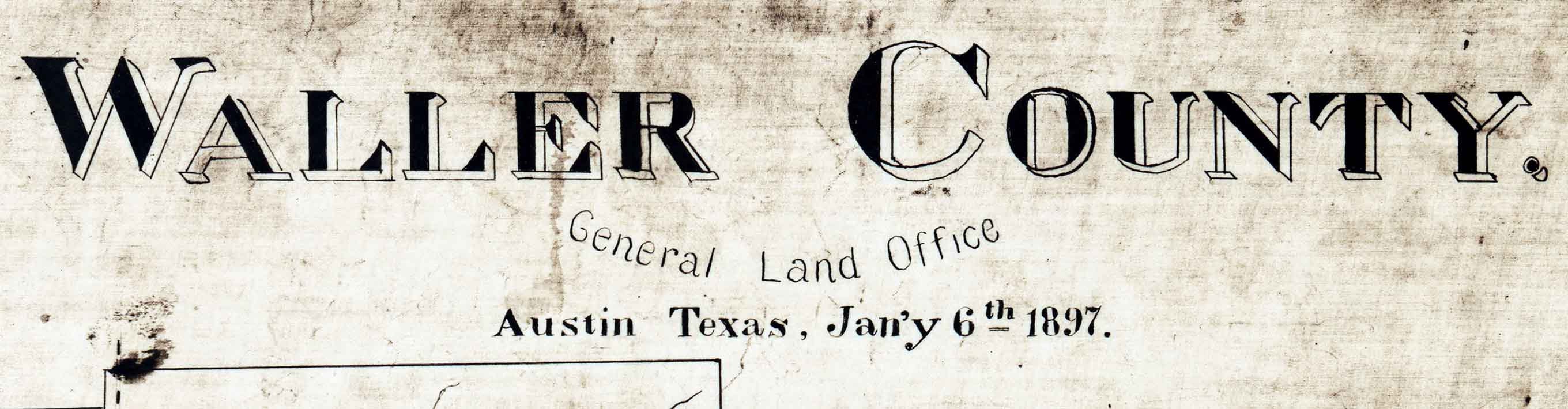 1897 Farm Line Map of Waller County Texas - Etsy