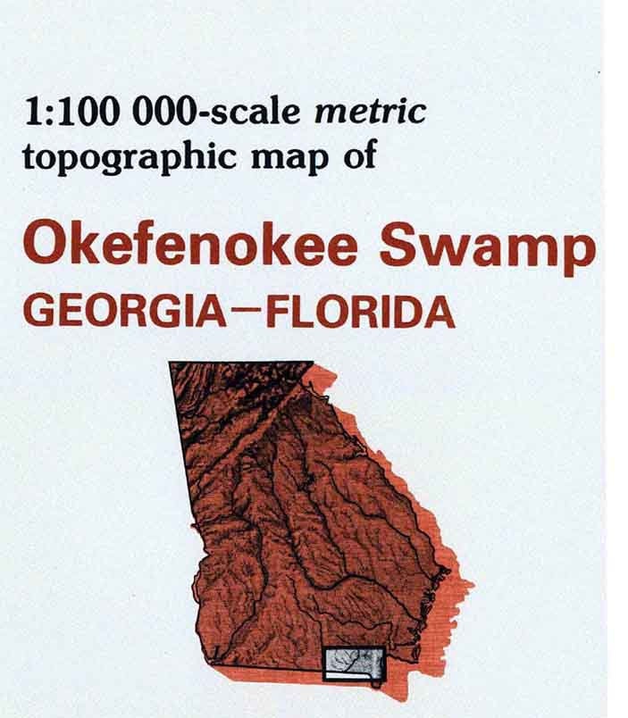 1980 Topo Map of Okefenokee Swamp Georgia Florida - Etsy
