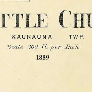 1889 Town Map of Little Chute Outagamie County Wisconsin - Etsy