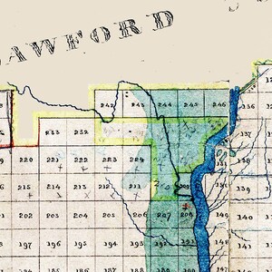 1871 Map of Macon County Georgia - Etsy