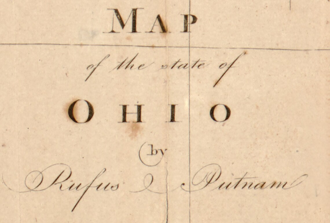 1804 Map of the State of Ohio - Etsy
