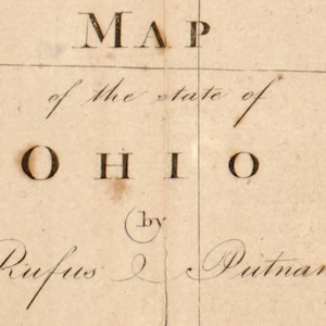 1804 Map of the State of Ohio - Etsy