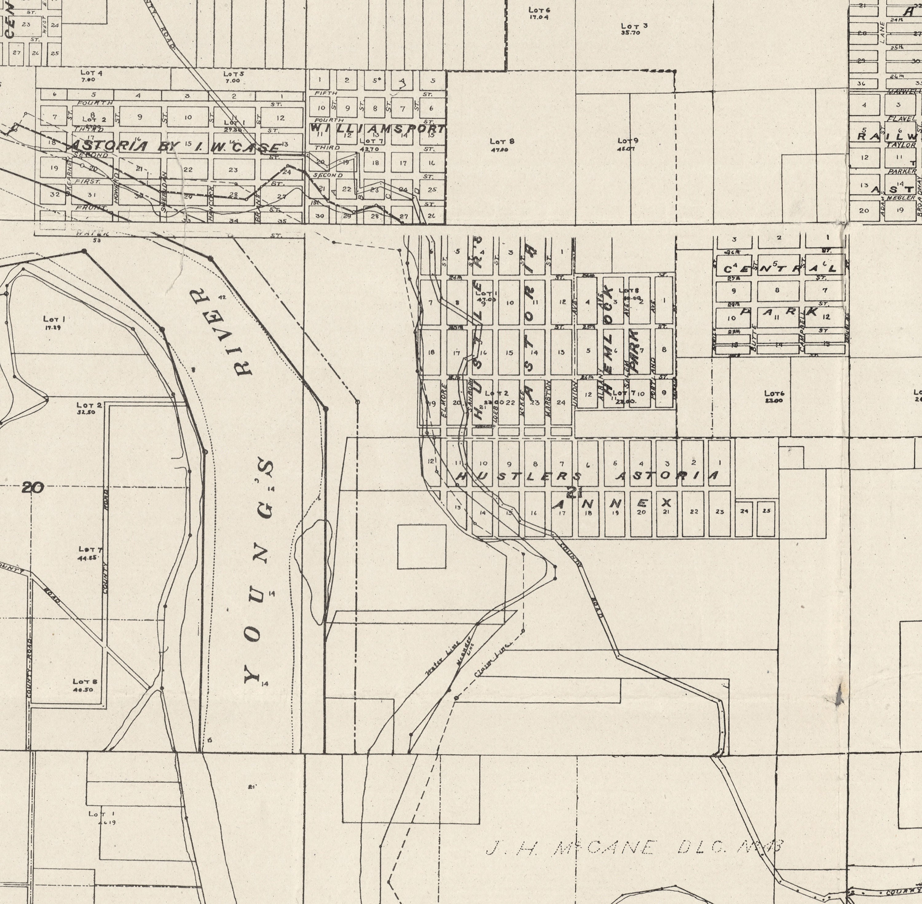 1914 Map of Astoria Clatsop County Oregon - Etsy