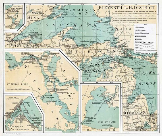Map Of Michigan And Ontario