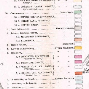 1869 Map of the State of Tennessee - Etsy