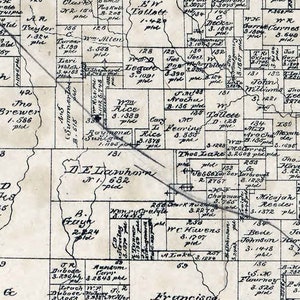 1870 Farm Line Map of Stephens County Texas - Etsy