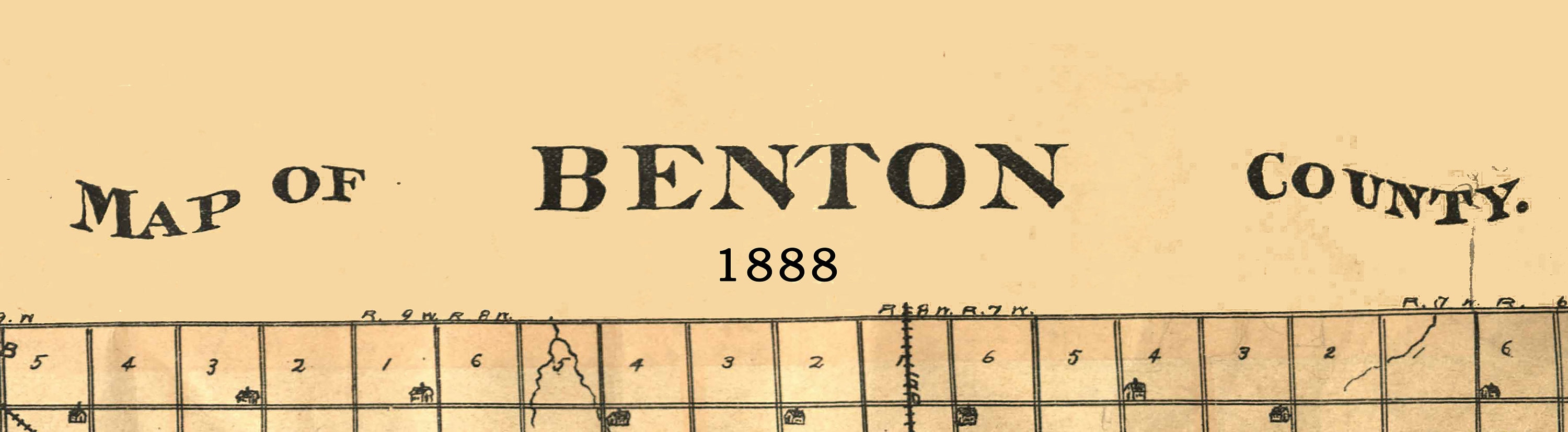 1888 Map of Benton County Indiana - Etsy