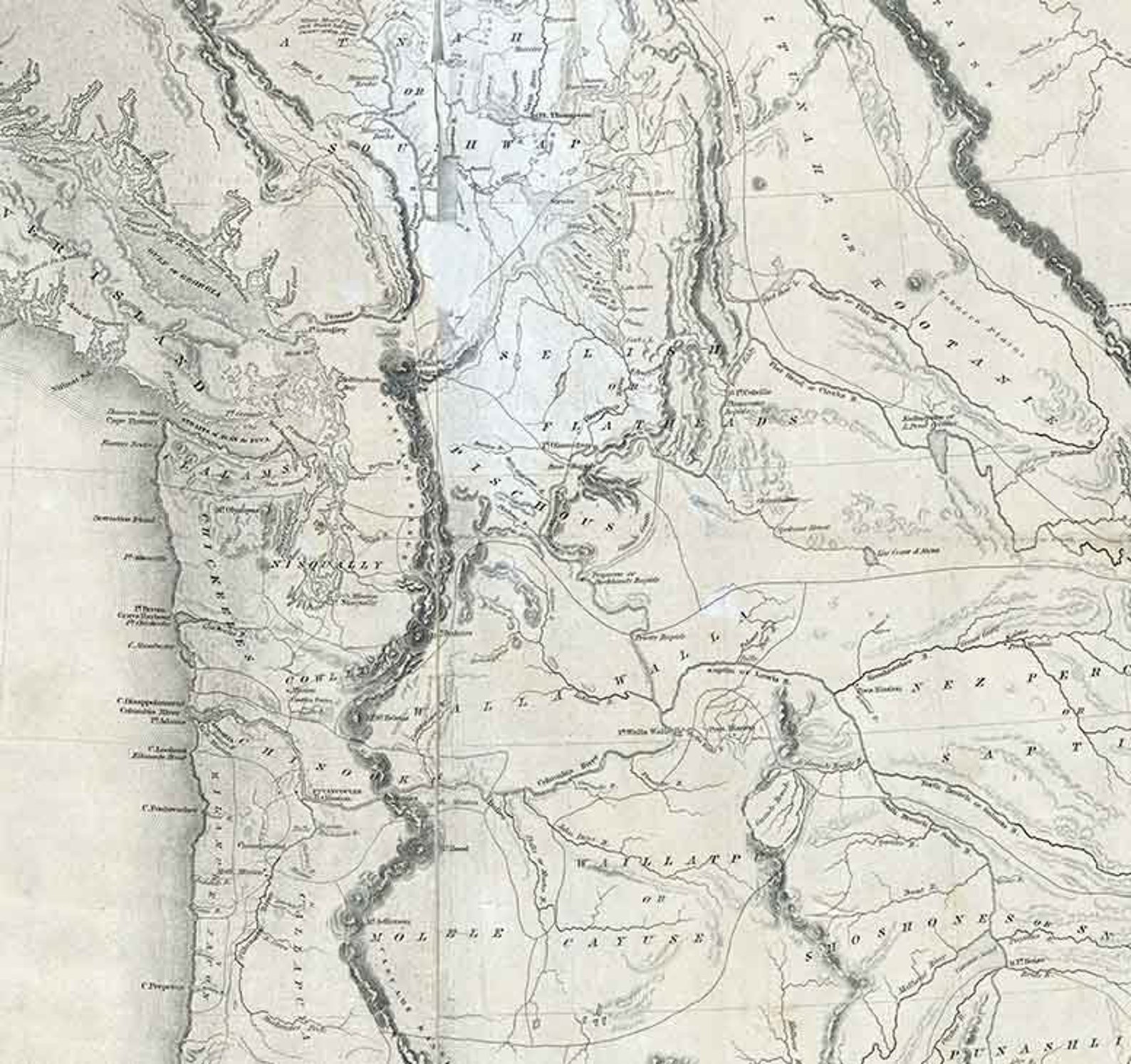 1841 Map of the Oregon Territory - Etsy