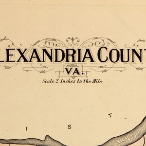 1879 Map of Alexandria County Virginia - Etsy