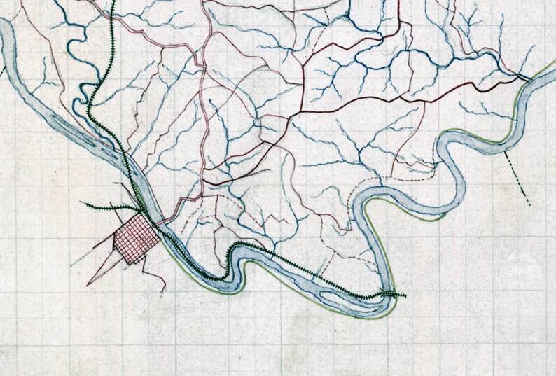 1867 Map of Amherst County Virginia - Etsy