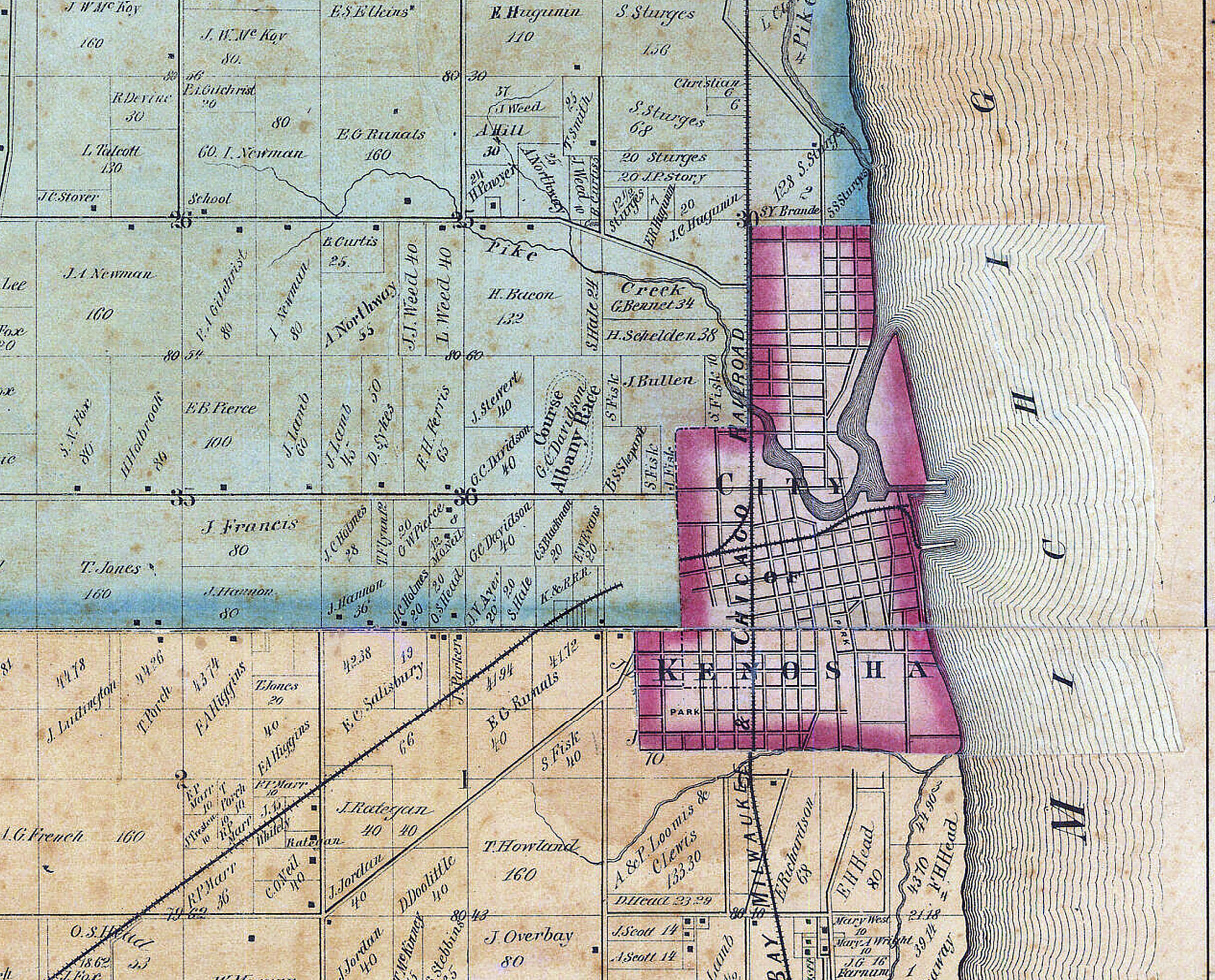 Kenosha County Plat Map Kenosha Map, Wisconsin