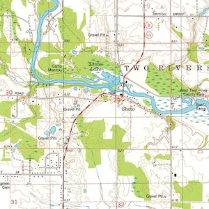 1978 Topo Map of Mishicot Wisconsin Quad - Etsy