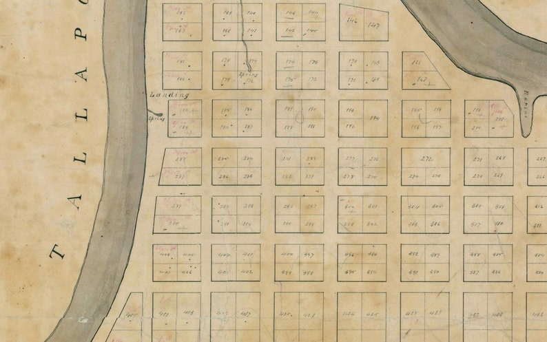 1860 Map of Fort Jackson Alabama - Etsy