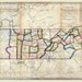 1818 Map of Tennessee - Etsy