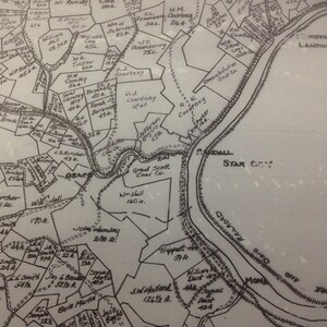 Monongalia County WV Farm Line Map Showing Oil and Gas Well Locations ...