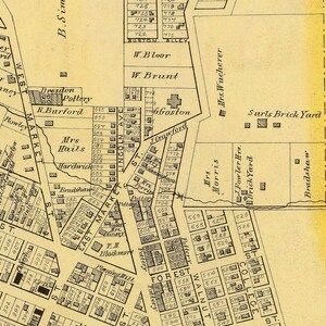 1877 Town Map of East Liverpool Columbiana County Ohio - Etsy