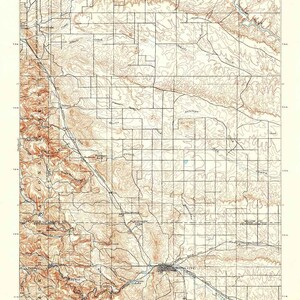 1903 Topo Map of Rapid South Dakota - Etsy