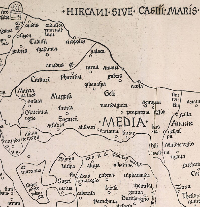 1482 Map of Iran - Etsy