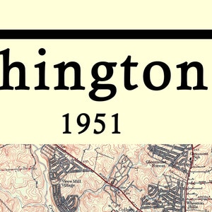 1951 Map of Washington DC - Etsy UK