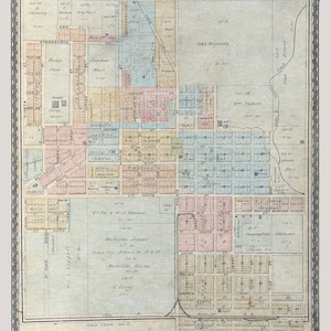 1874 Map of Lebanon St Clair County Illinois - Etsy