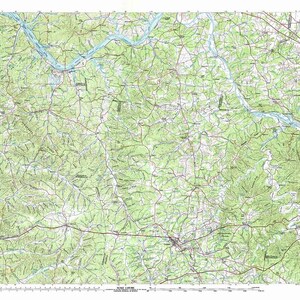 1985 Topo Map of Dickson Tennessee Mcewen - Etsy