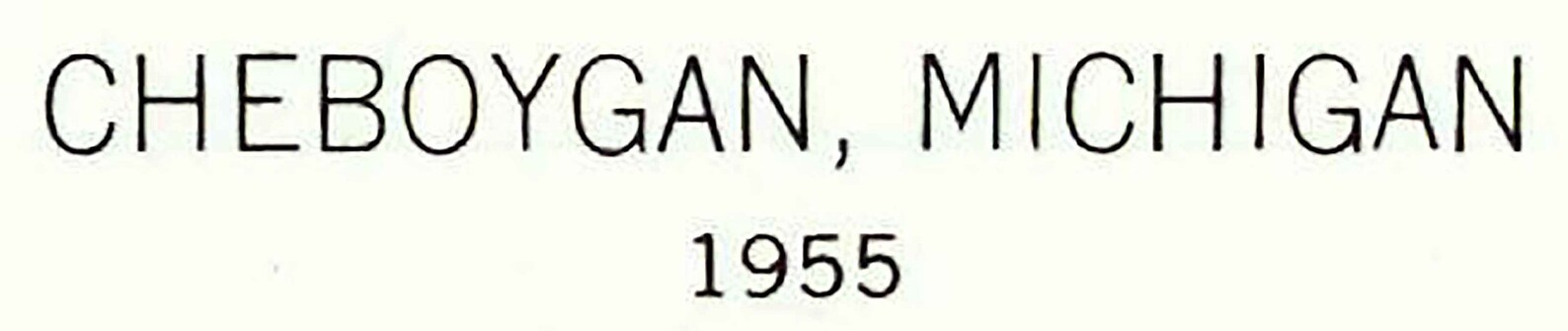 1955 Topo Map of Cheboygan Michigan Quadrangle - Etsy