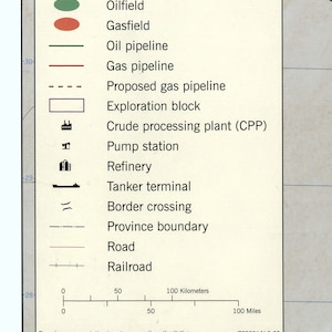 2002 Map of Iraq's Oil and Gas Infrastructure - Etsy