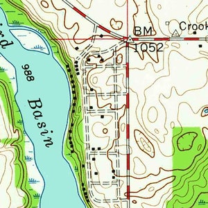 1960 Map of Crooked Lake Steuben County Indiana - Etsy