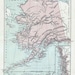 1890 Map of Alaska Canada Aleutian Islands - Etsy