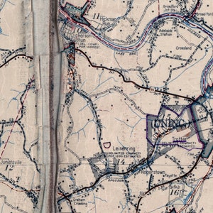 1941 Map of Fayette County Pennsylvania - Etsy